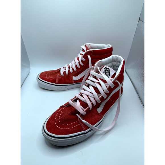 Vans | Shoes | Vans Sk8hi Mens 75 Sneaker Racing Red Suede High Top ...